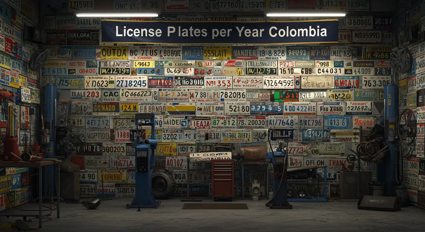 Guía completa de placas por año en Colombia: Conozca el proceso - C3 ...