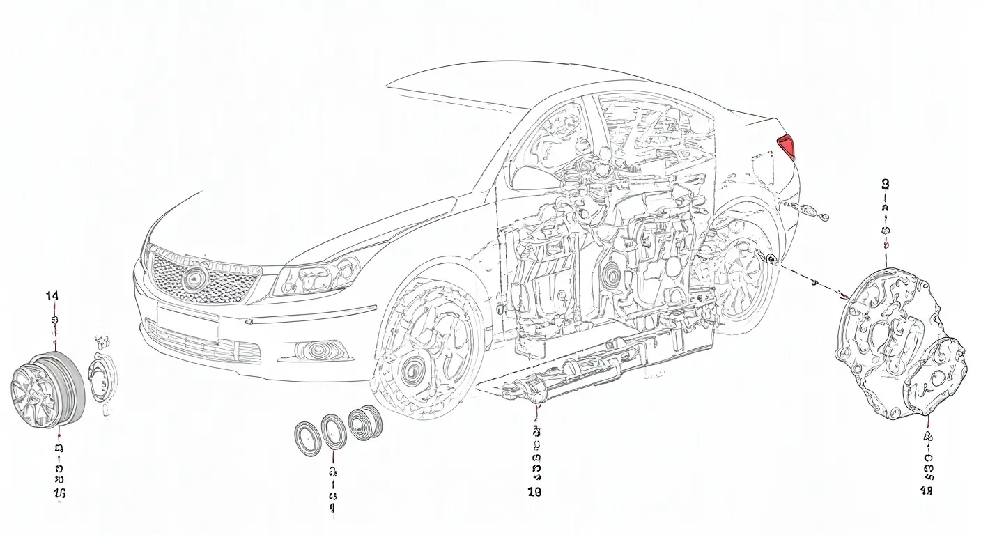 diagrama correa accesorios cruze 1.4 turbo - C3 Care Car Center